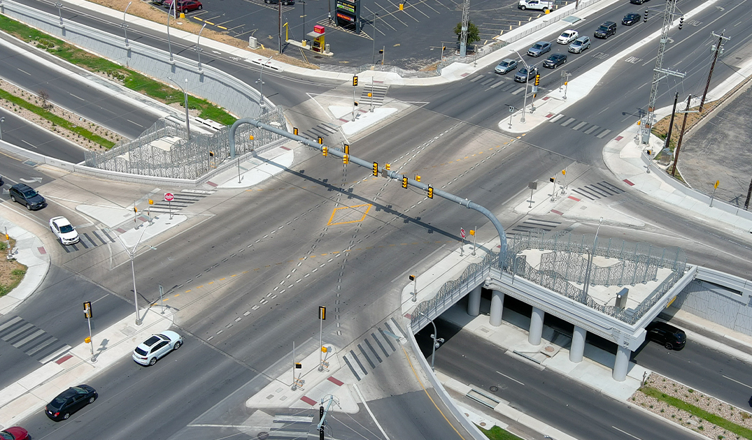 Single-Point Urban Interchange in San Antonio Reduces Delay and Increases Safety - KCI.com